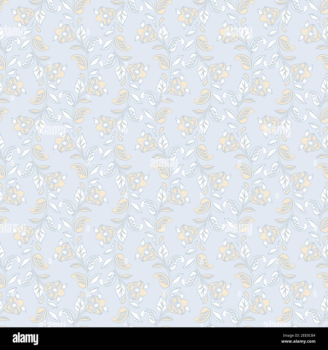 Seamless vintage vector background. Vector floral wallpaper Stock ...