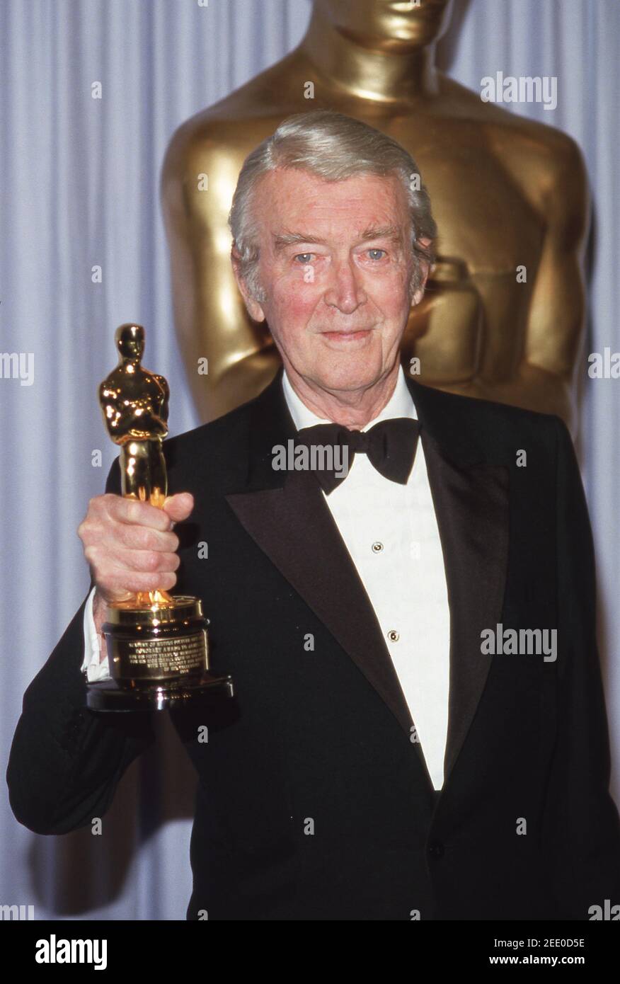 HOLLYWOOD, CA - MARCH 25: James Stewart holds his honorary Oscar March ...