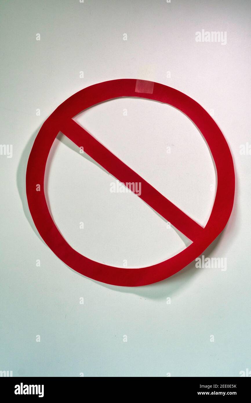 The International NO Symbol, USA Stock Photo - Alamy