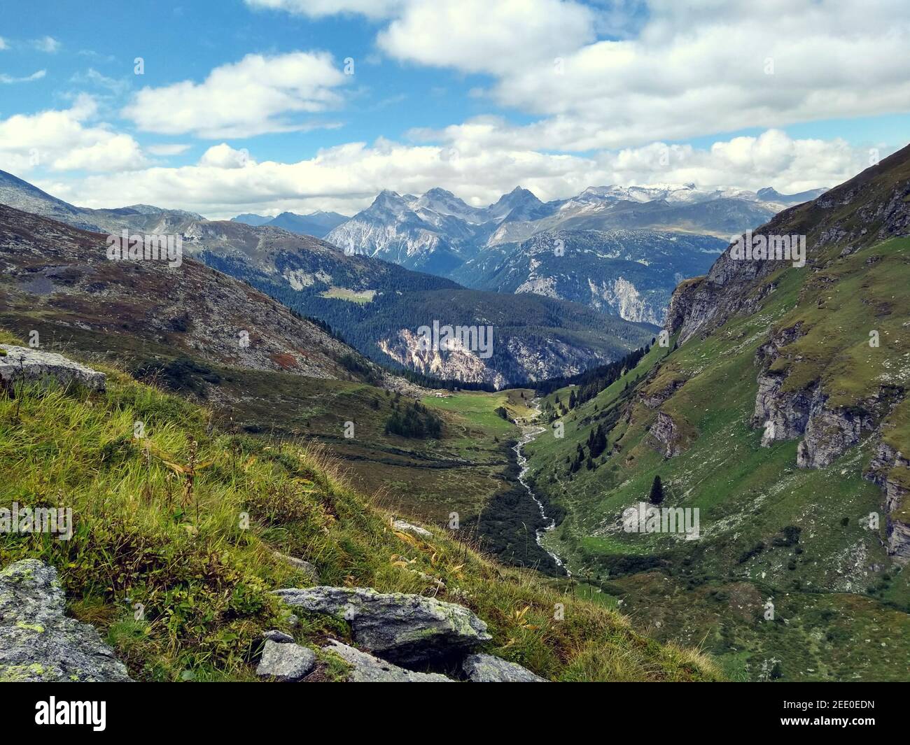 Mountain and valley view Stock Photo - Alamy