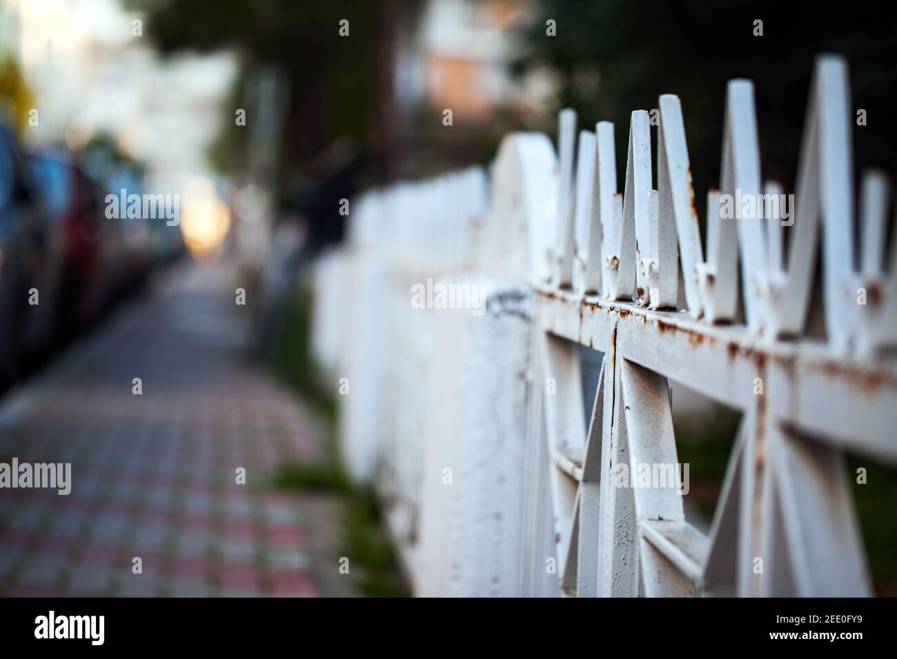 Abstract Architecture Design of Iron Fences Photo Stock Photo - Alamy