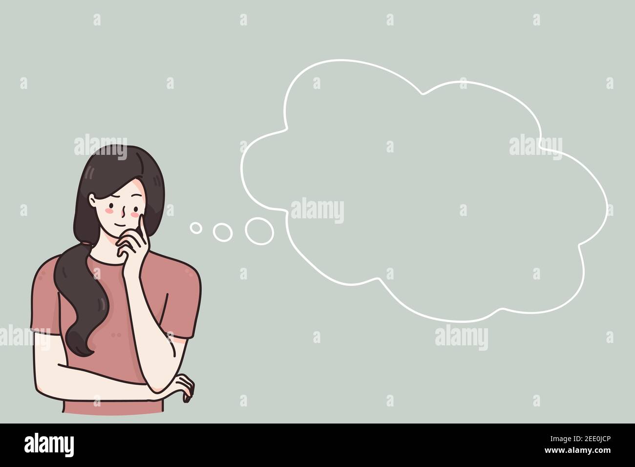 Serious facial expression, memory, thinking concept Stock Vector Image ...