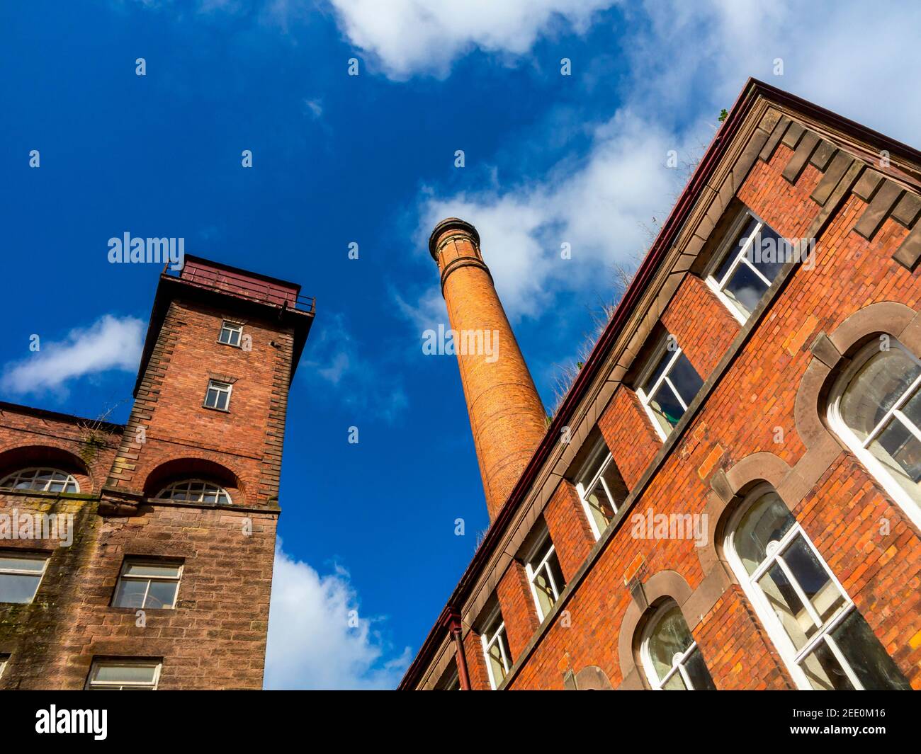 Masson Mill in Matlock Bath a village in Derbyshire Dales Peak District ...