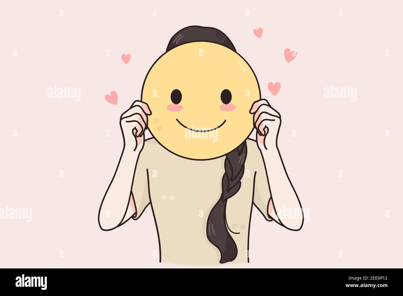 Positive emotions, happiness, emoji concept Stock Vector Image & Art ...