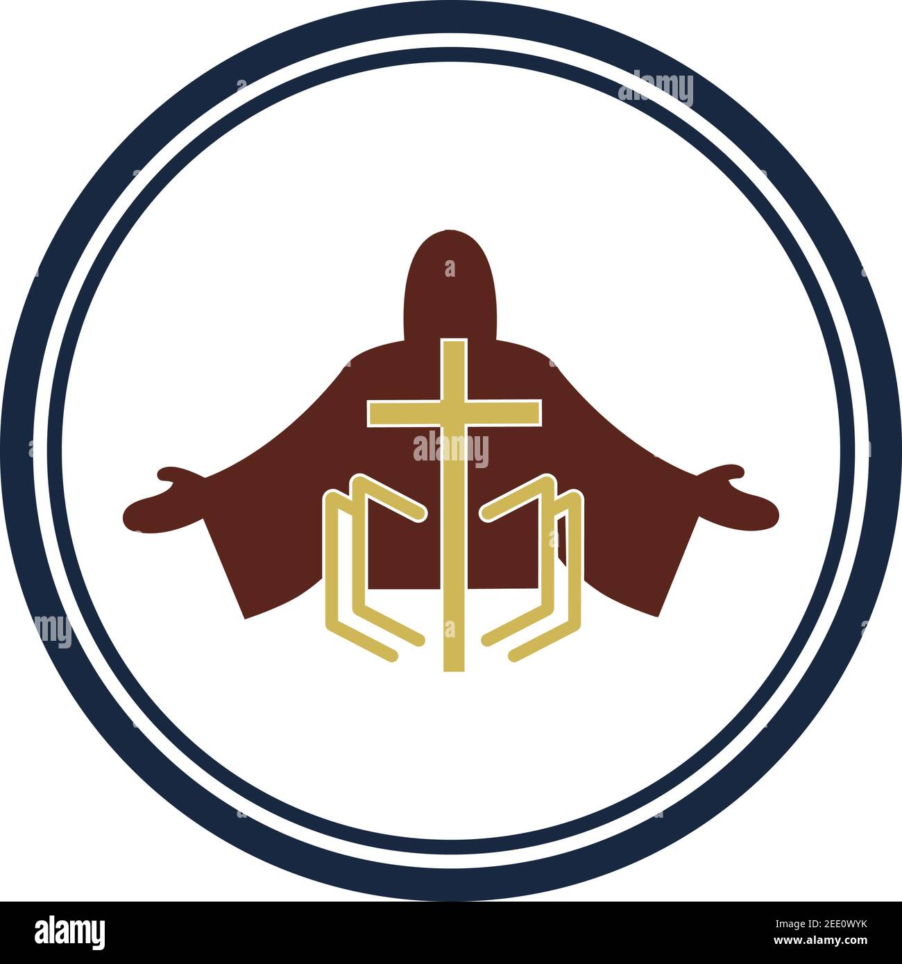 church christian line art logo design,Christian symbols Stock Vector ...