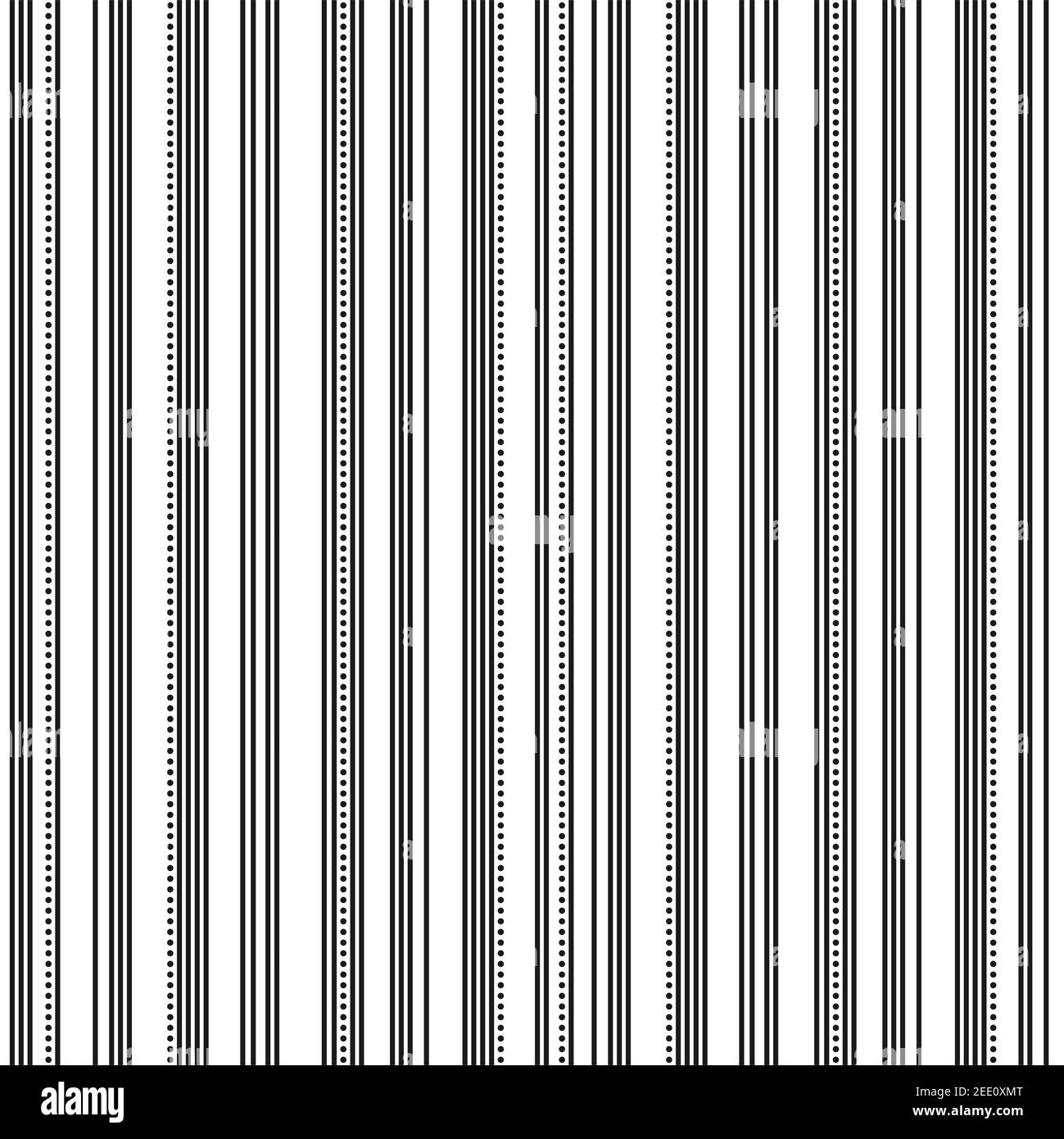 Seamless abstract geometric pattern with vertical lines and dots. Black ...