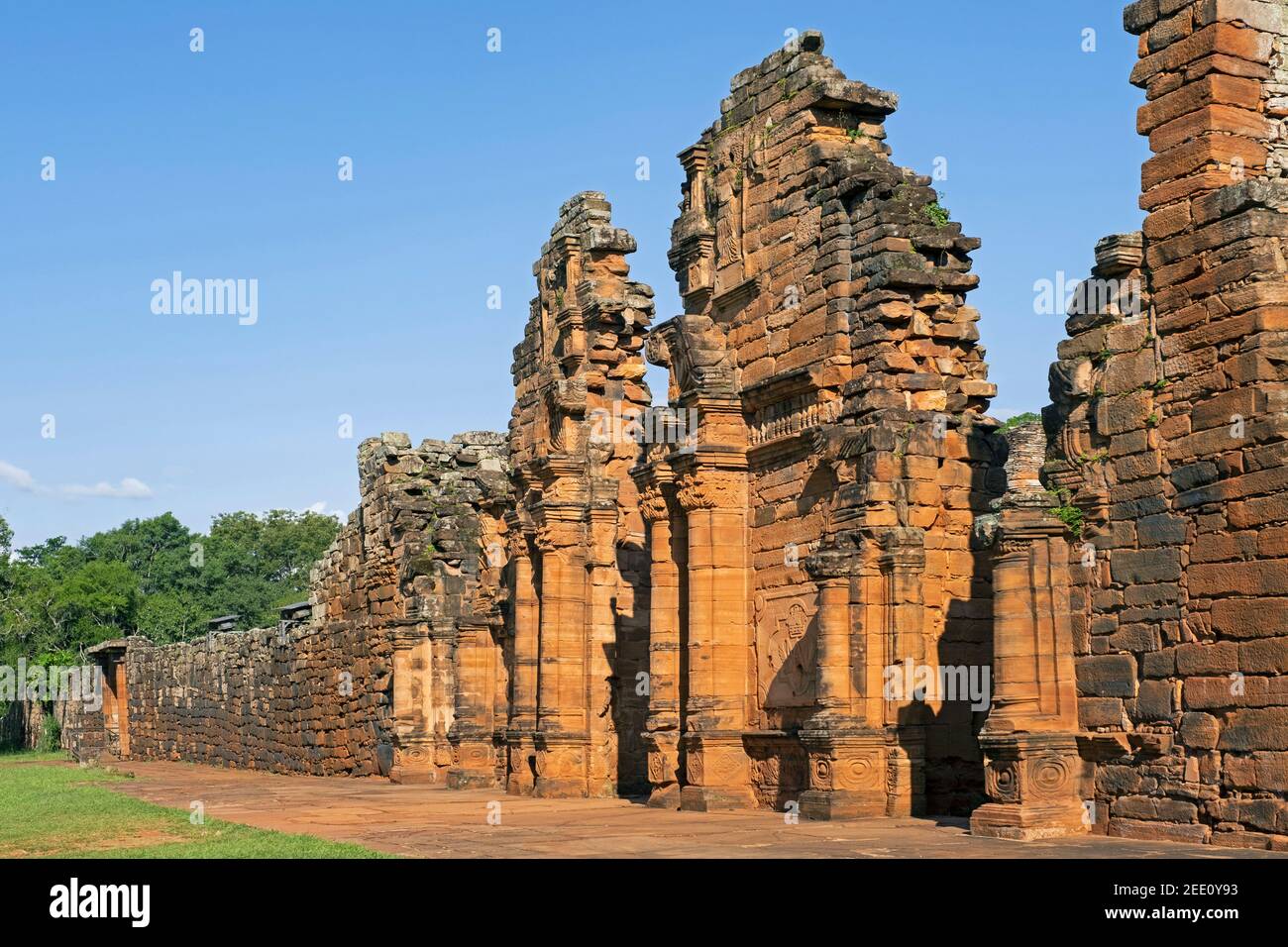Remains of the 17th century Spanish Jesuit mission San Ignacio Mini ...