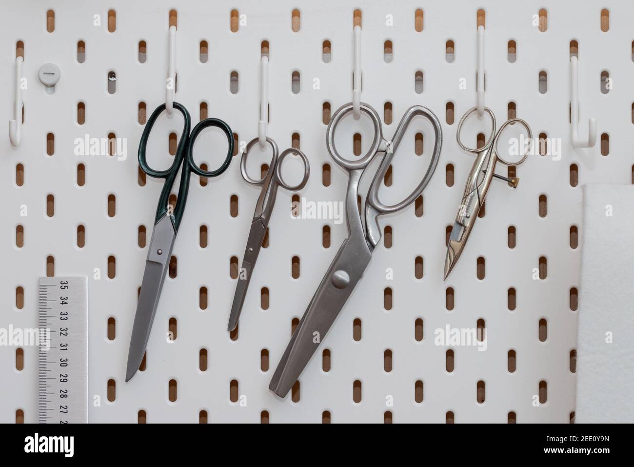 Scissors in different sizes hi-res stock photography and images - Alamy