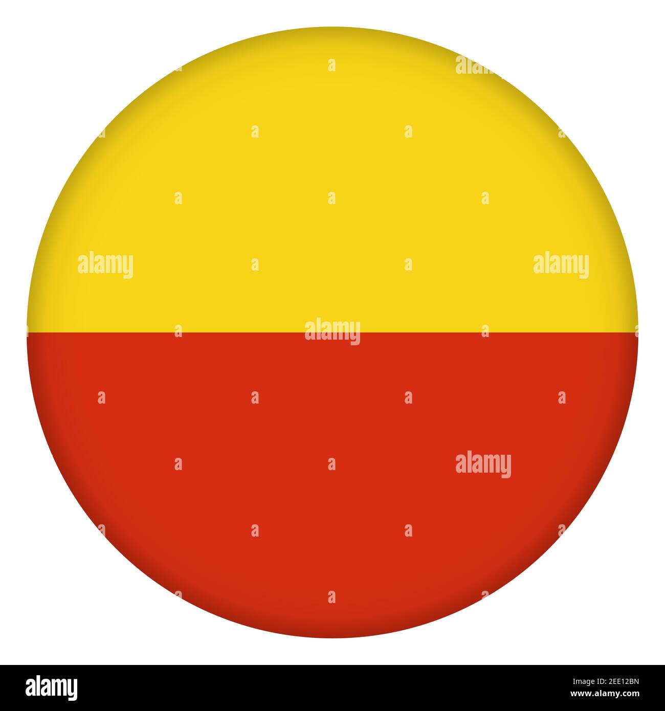 Flag of Prague city round icon, badge or button. Prague urban symbol ...