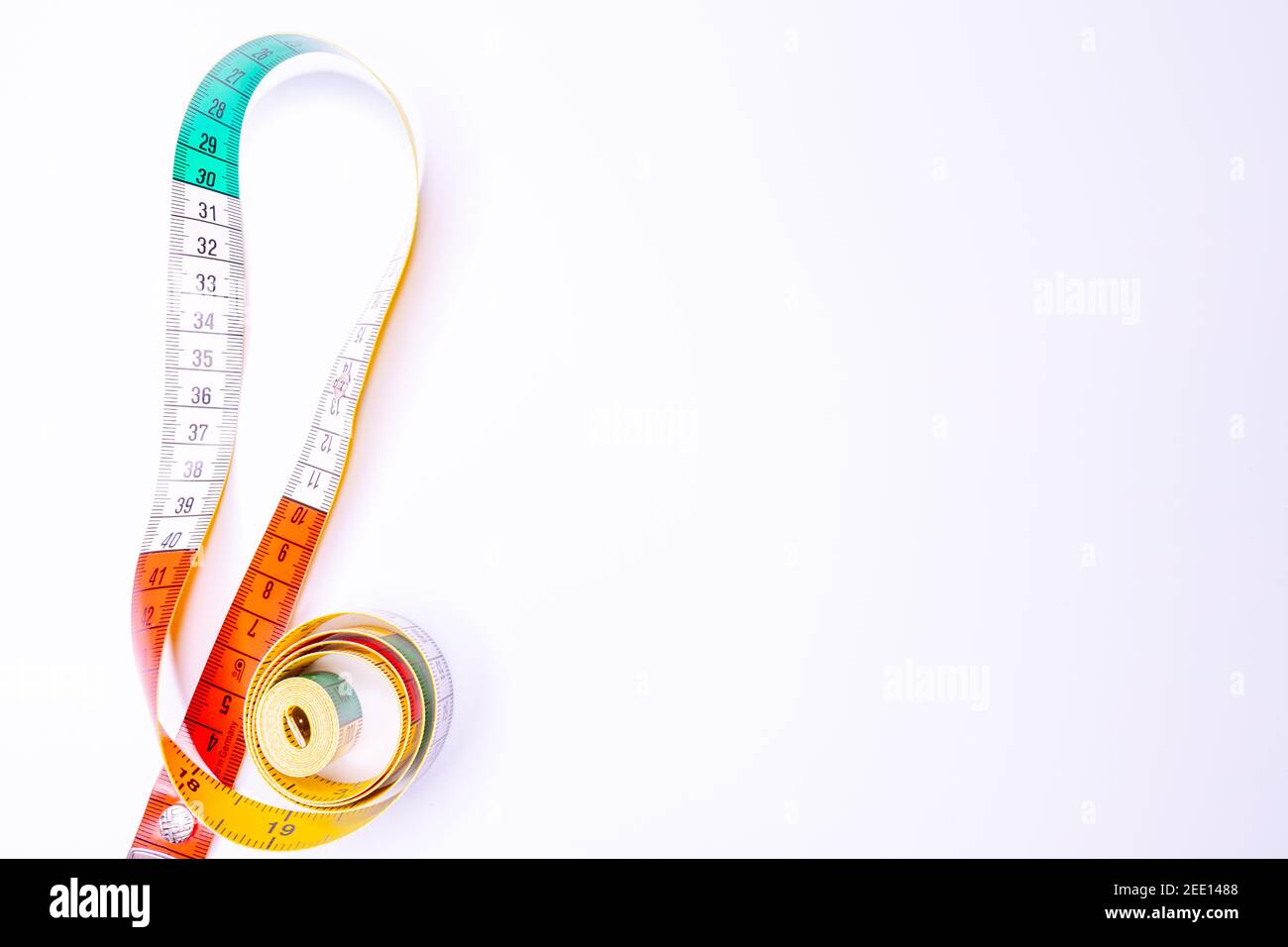 Background Showing Measurement Yellow Neon Ruler Glowing On A Black