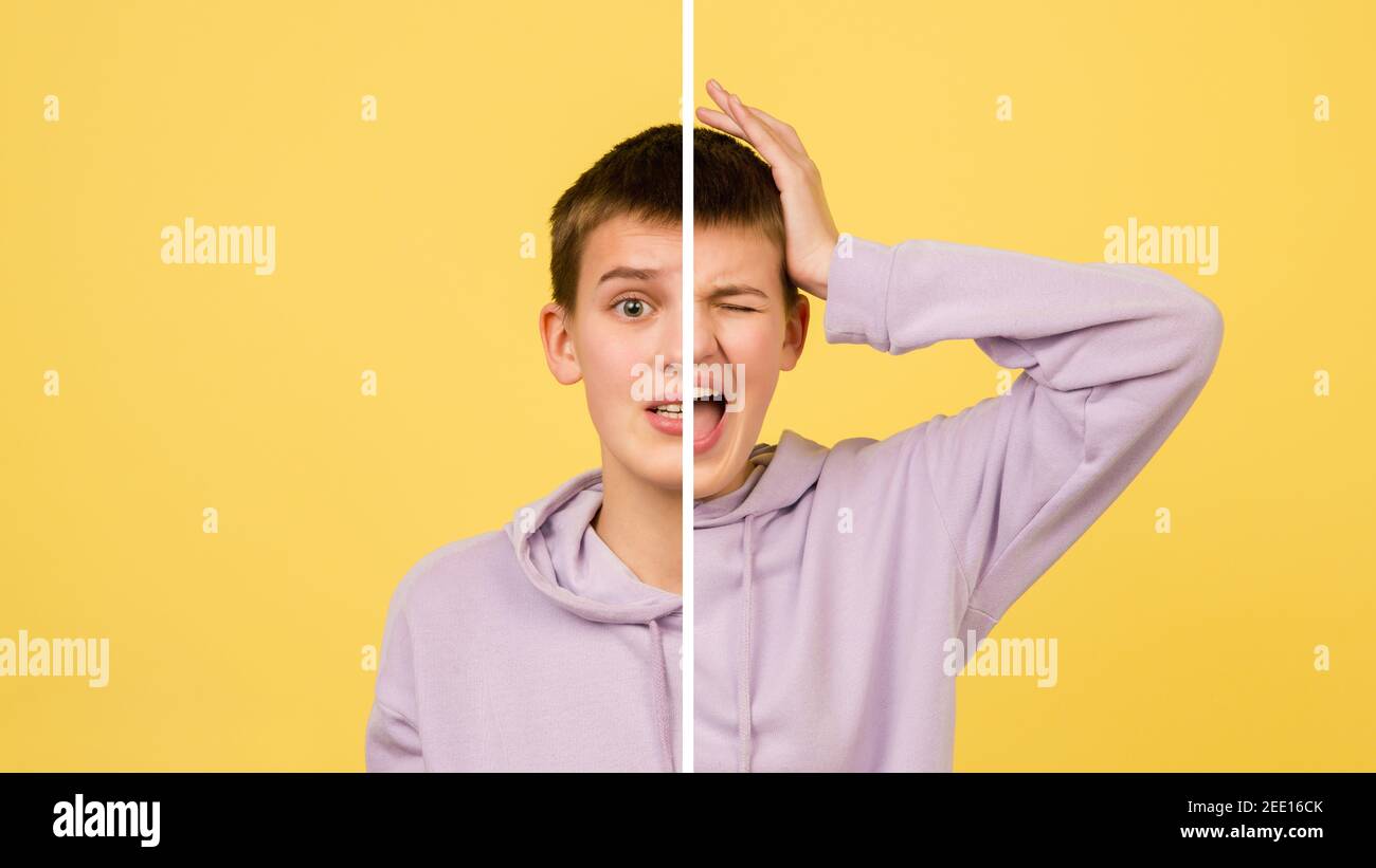 Frightened And Screaming Fun And Creative Combination Of Portraits Of frightened-and-screaming-fun-and-creative-combination-of-portraits-of