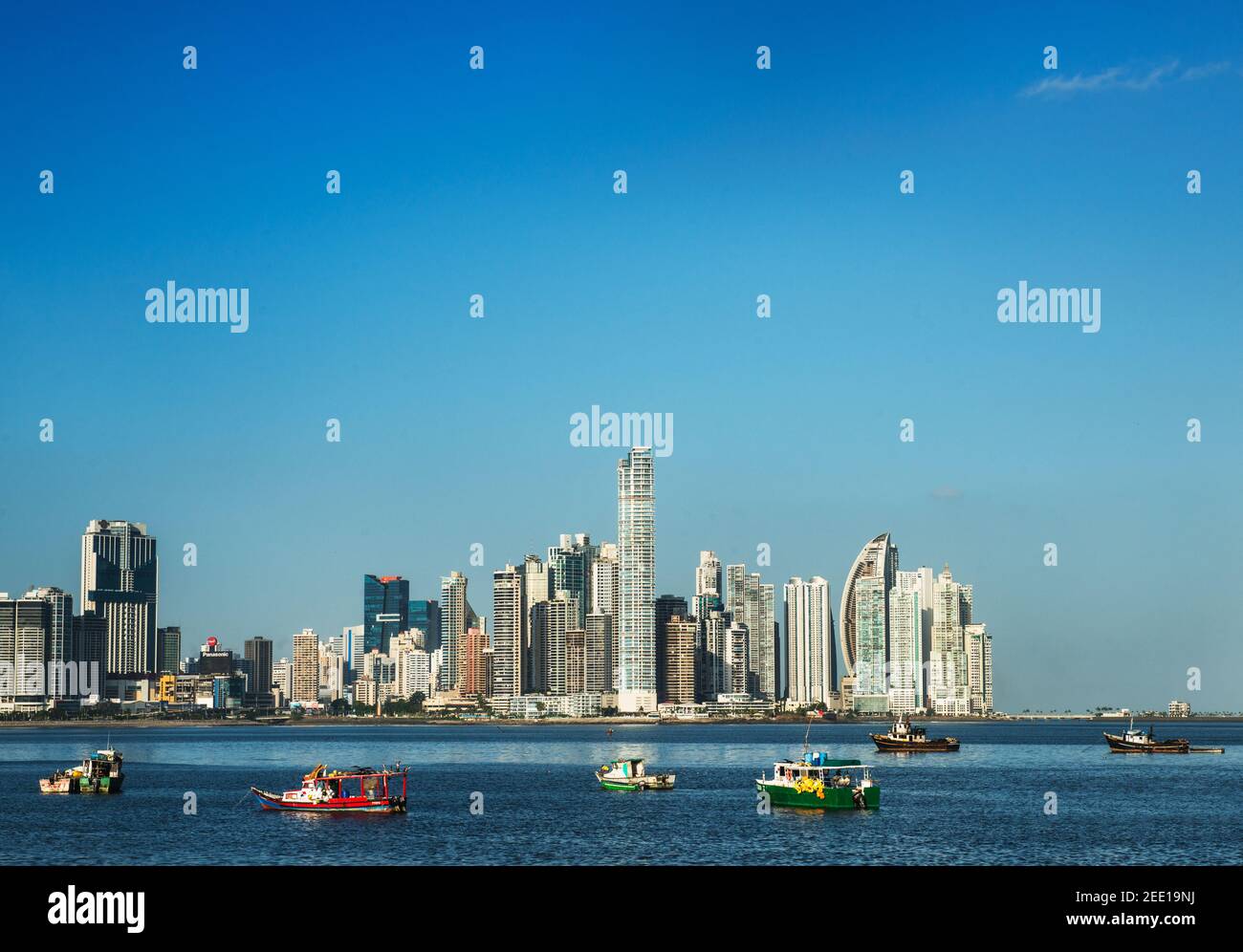 Panama city coastline landscape, Panama, Central America Stock Photo ...