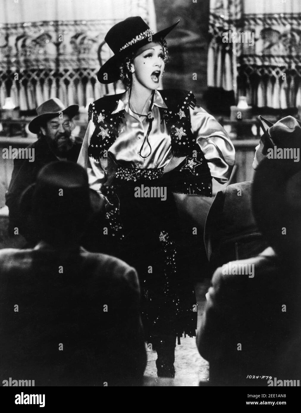 MARLENE DIETRICH singing The Boys in the Backroom in DESTRY RIDES AGAIN ...