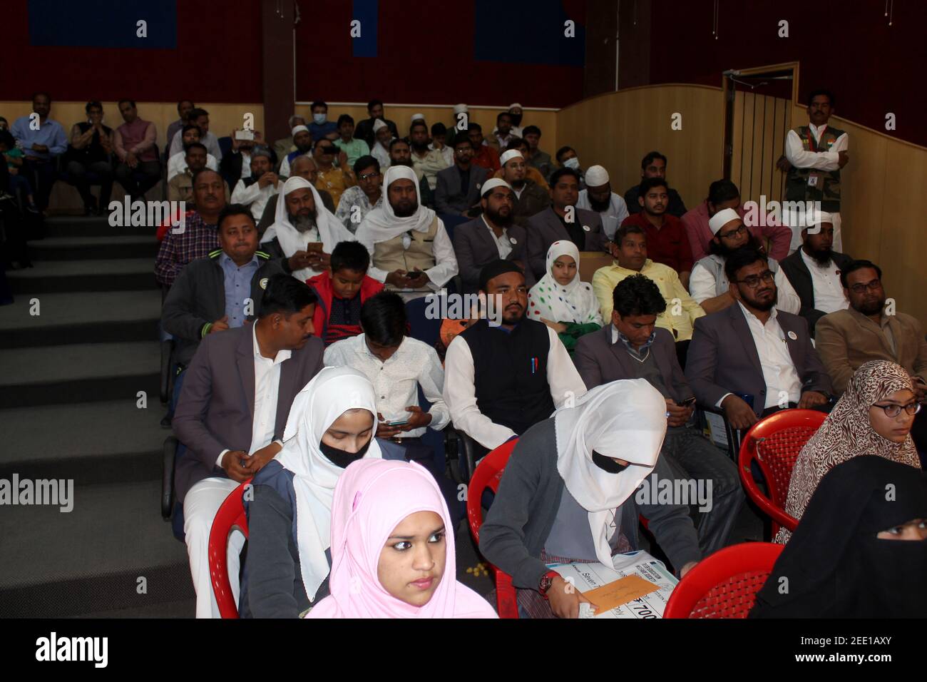 Muslim Audience in the conference hall or seminar meeting, business and ...