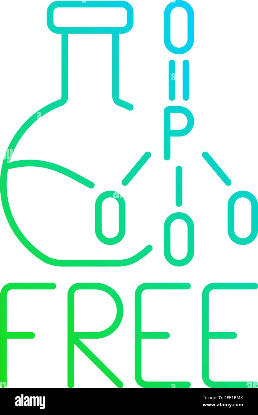 Phosphate free gradient linear vector icon Stock Vector Image & Art - Alamy