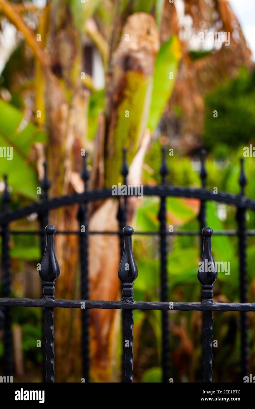 Abstract Architecture Design of Iron Fences Photo Stock Photo - Alamy