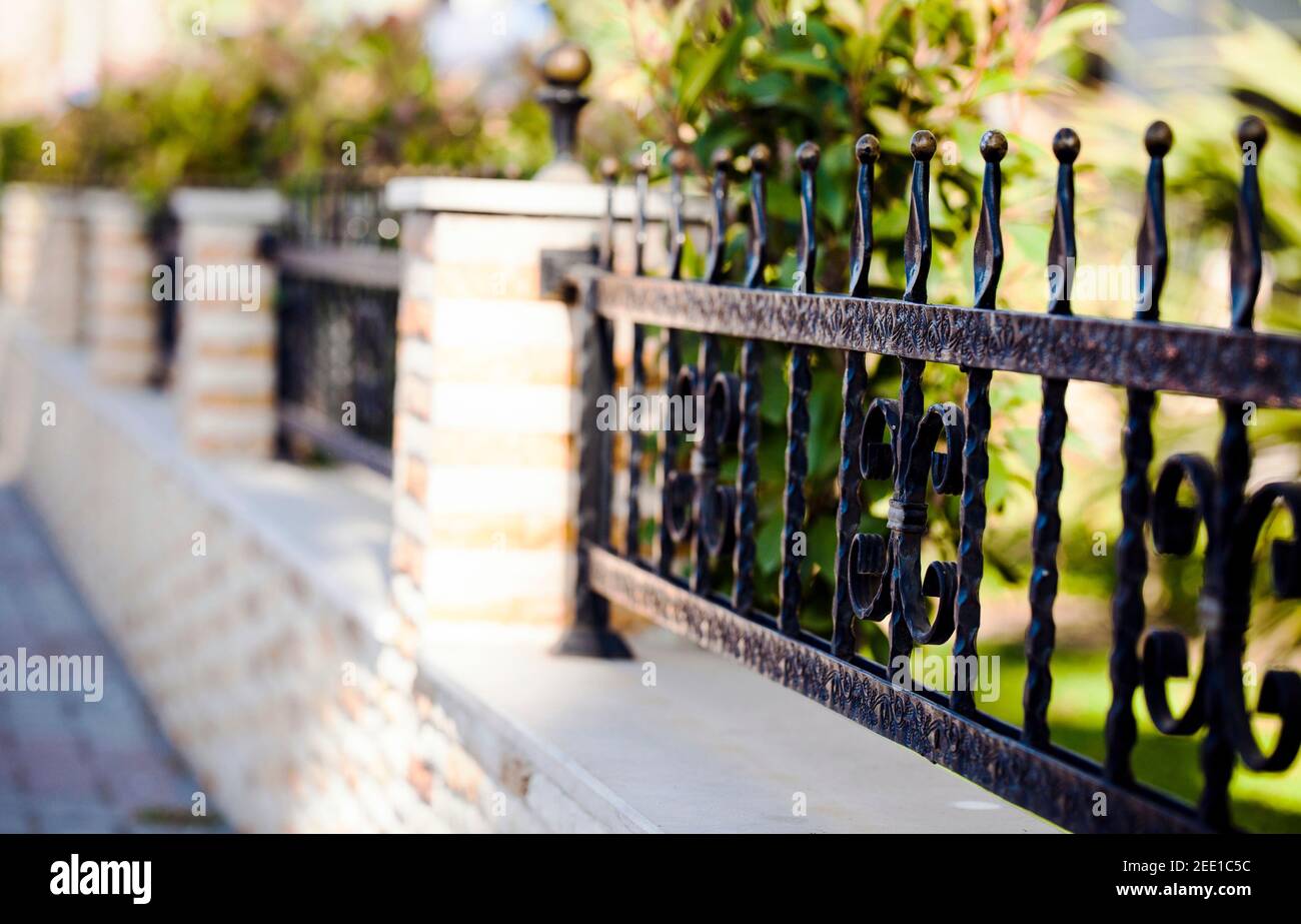 Abstract Architecture Design of Iron Fences Photo Stock Photo - Alamy