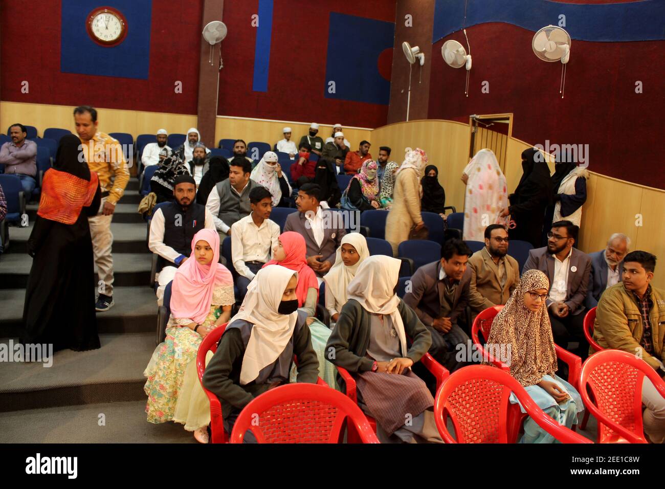 Muslim Audience in the conference hall or seminar meeting, business and ...