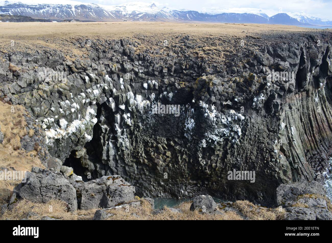 Interesting hexagonal basalt columns and rocks along Iceland's coast ...