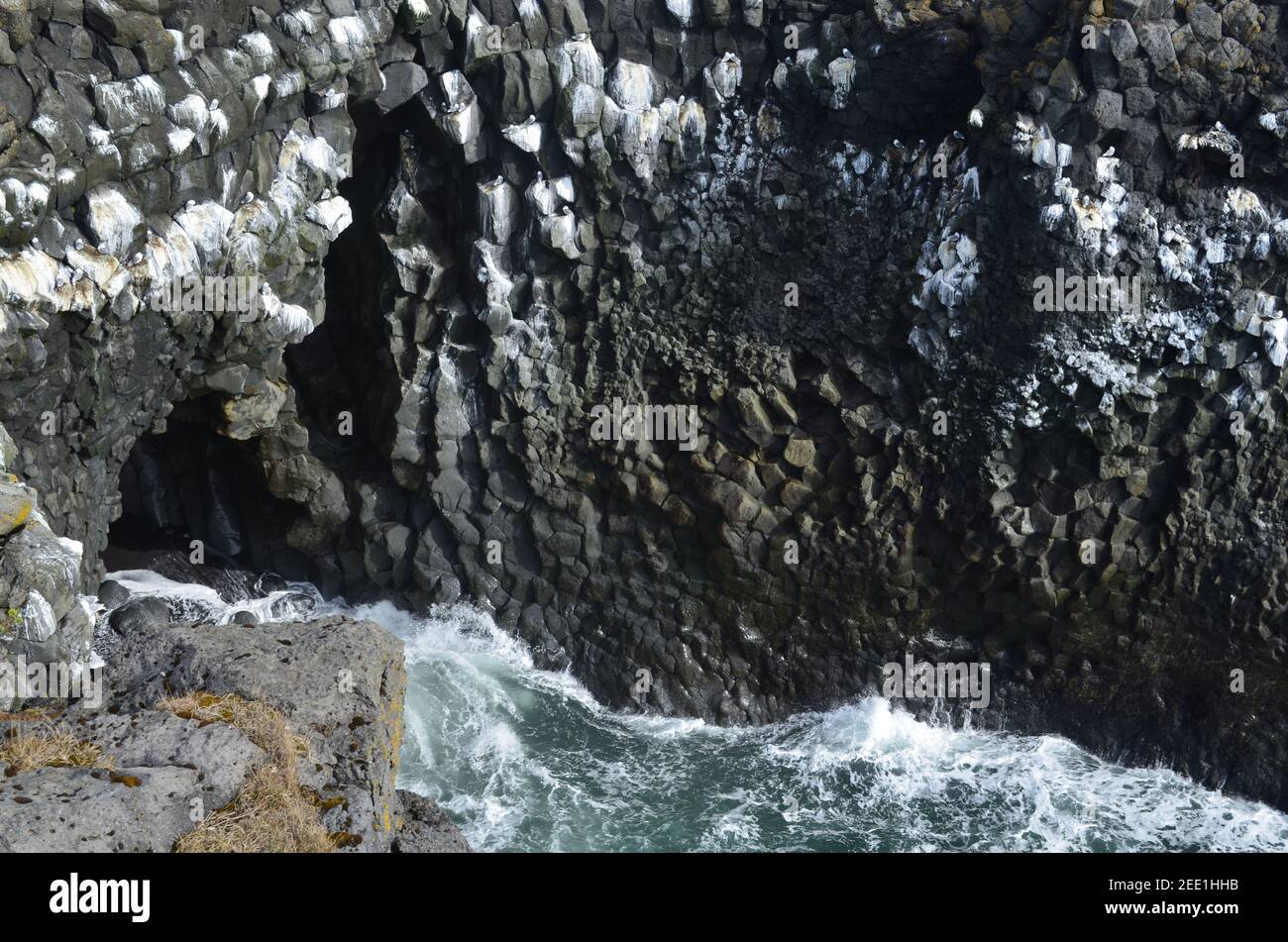 Arnarstapi basalt beach columns hi-res stock photography and images - Alamy