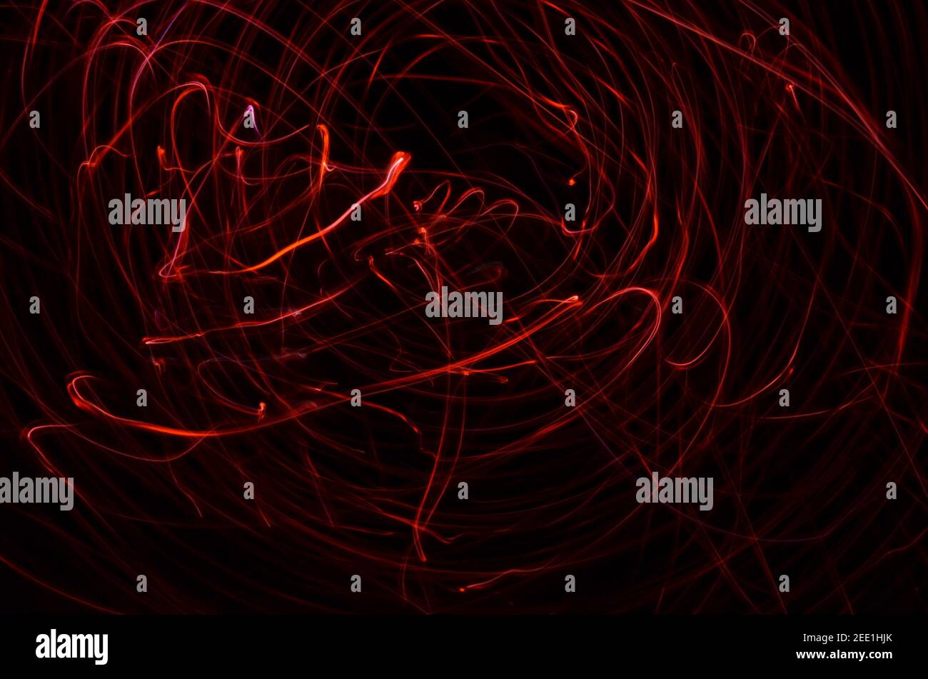 Abstract background with red neon lights Stock Photo - Alamy