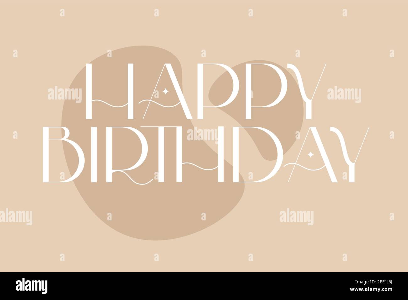 Happy birthday typography. Celebration quote in boho style. Vector ...