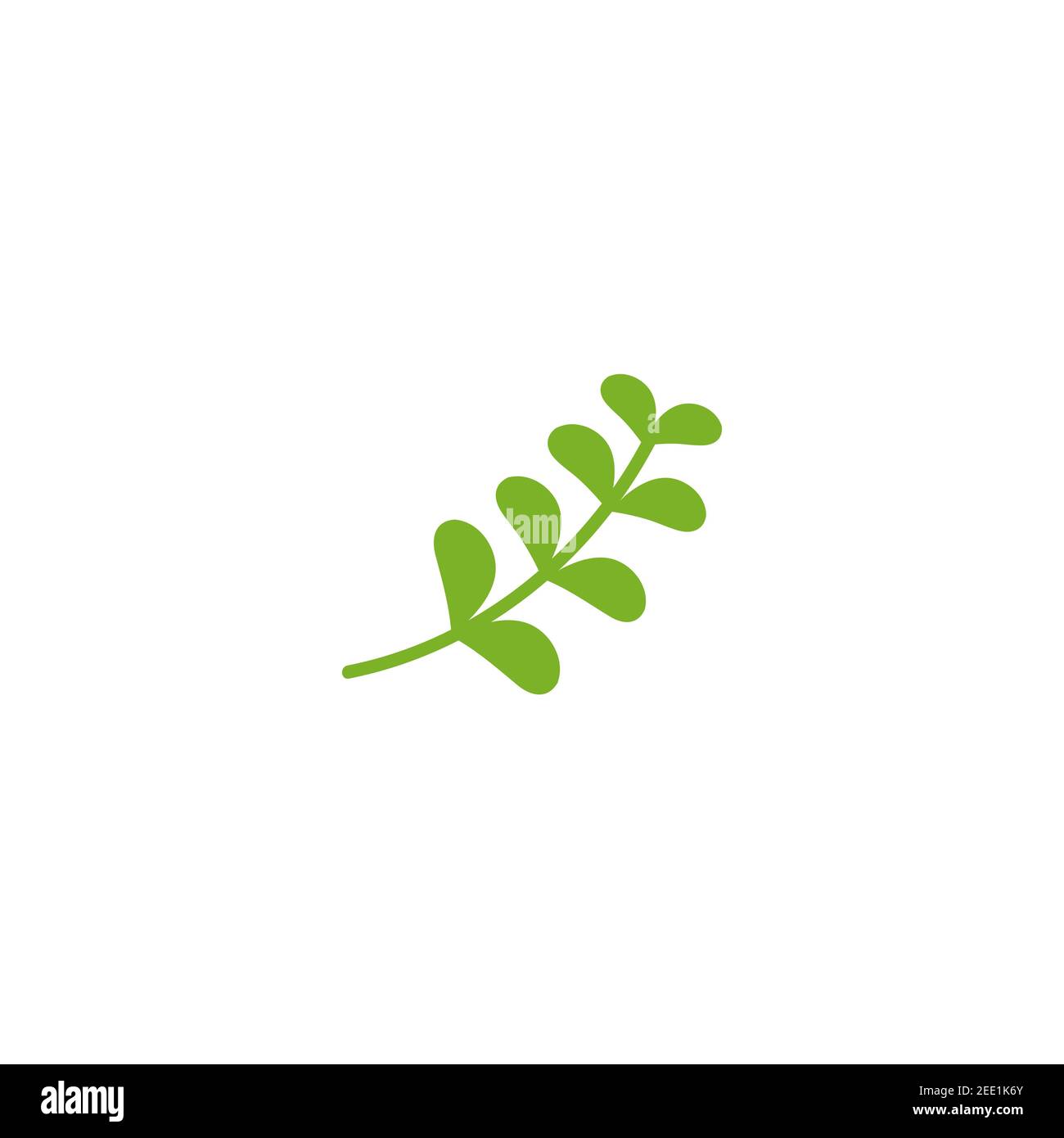 Curved leaf Stock Vector Images - Alamy