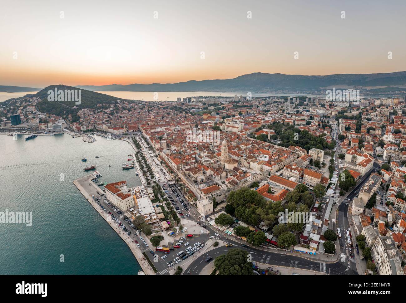 Diocletian palace drone hi-res stock photography and images - Alamy
