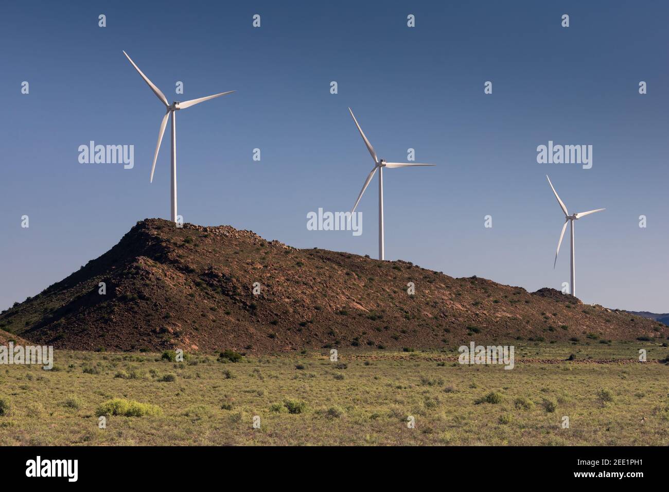 Wind turbine at a wind farm in the Northern Cape of South Africa Stock ...