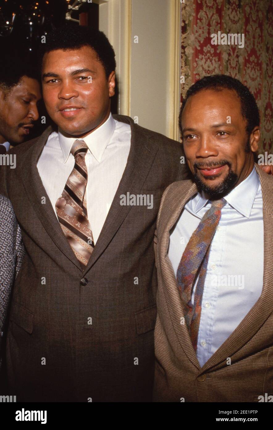Muhammad Ali and Quincy Jones. 1986. Credit: Ralph Dominguez/MediaPunch ...