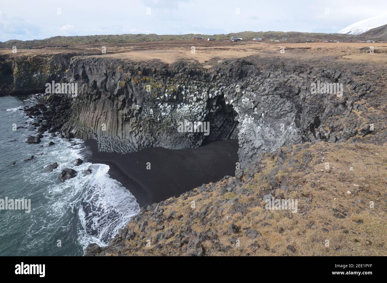 Arnarstapi basalt beach columns hi-res stock photography and images - Alamy