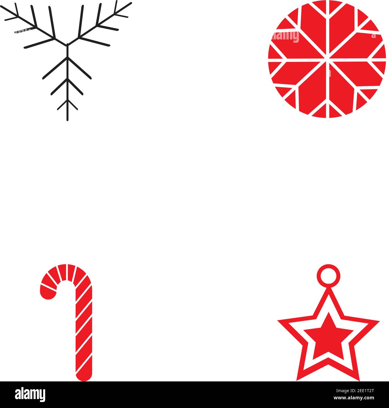 Christmas vector icons illustrations design template - Vector Stock ...