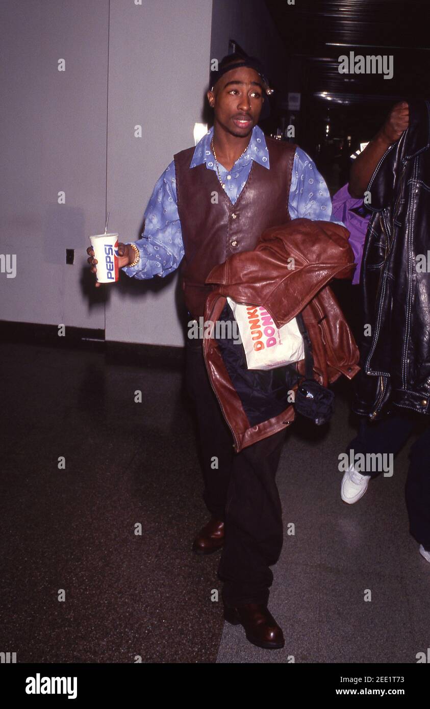 Tupac Shakur at LAX Airport in Los Angeles, Ca. May 1994 . Credit ...