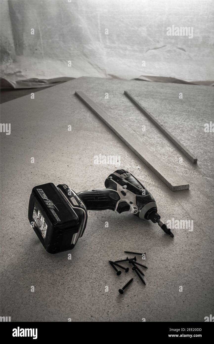 Fibre gypsum board hi-res stock photography and images - Alamy