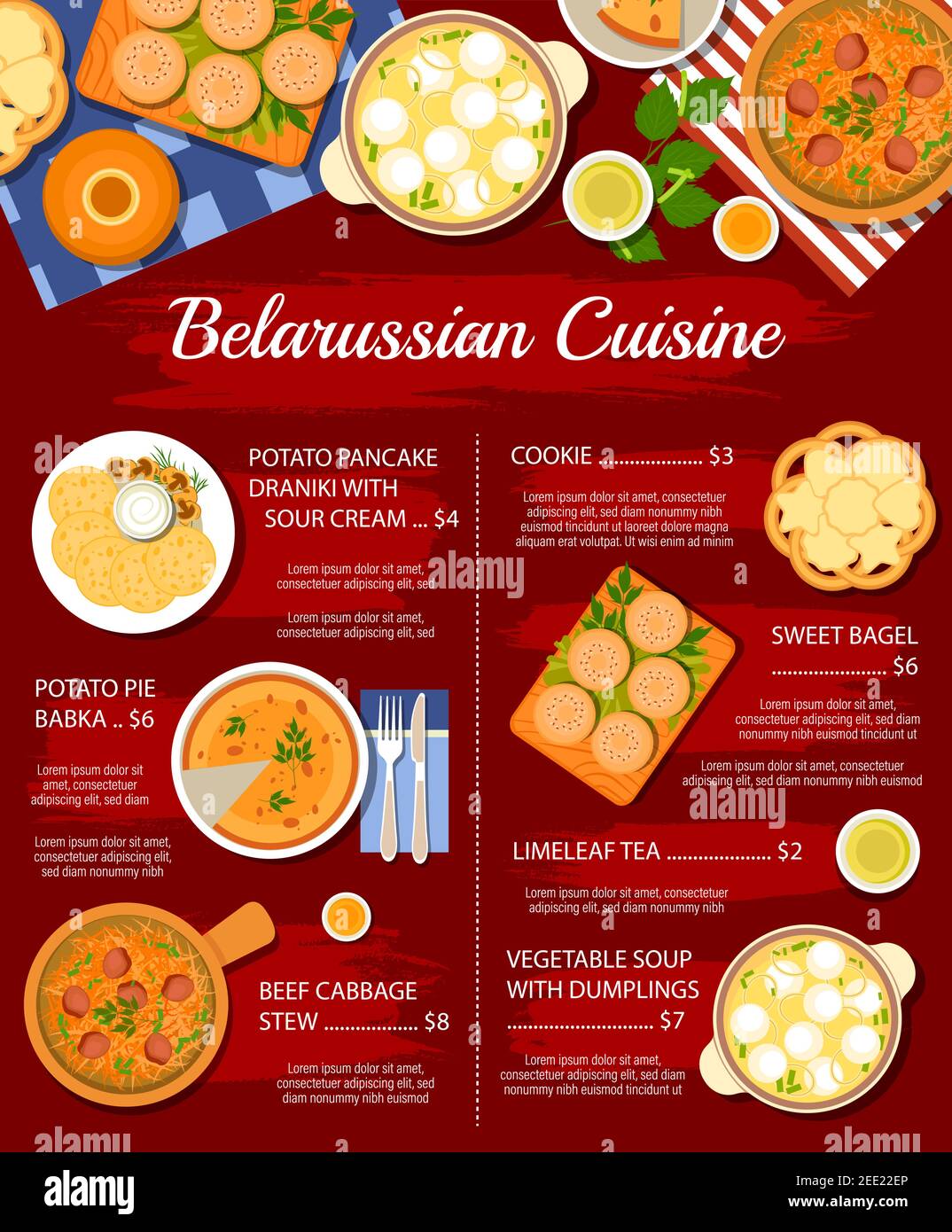 Belarusian potato babka Stock Vector Images - Alamy