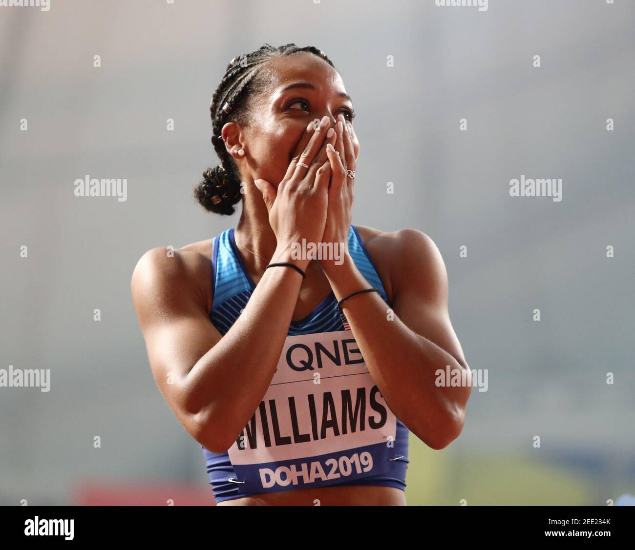 Womens 100 metres hurdles heptathlon hi-res stock photography and ...
