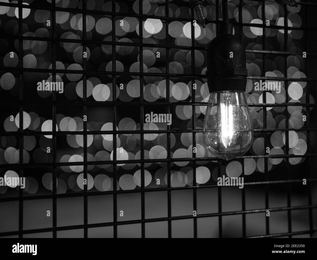Glow lights black Black and White Stock Photos & Images - Alamy