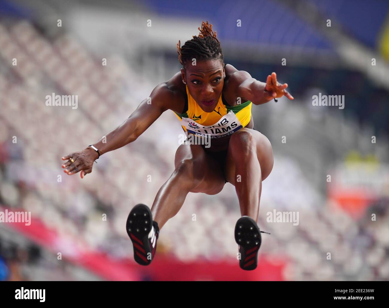 Jamaicas Kimberly Williams In Womens Triple Jump Qualification High ...