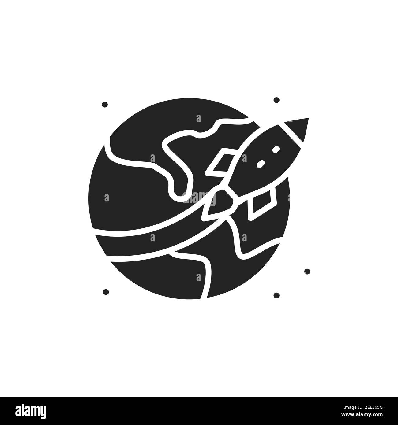 Planet earth color line icon. Pictogram for web page, mobile app, promo ...