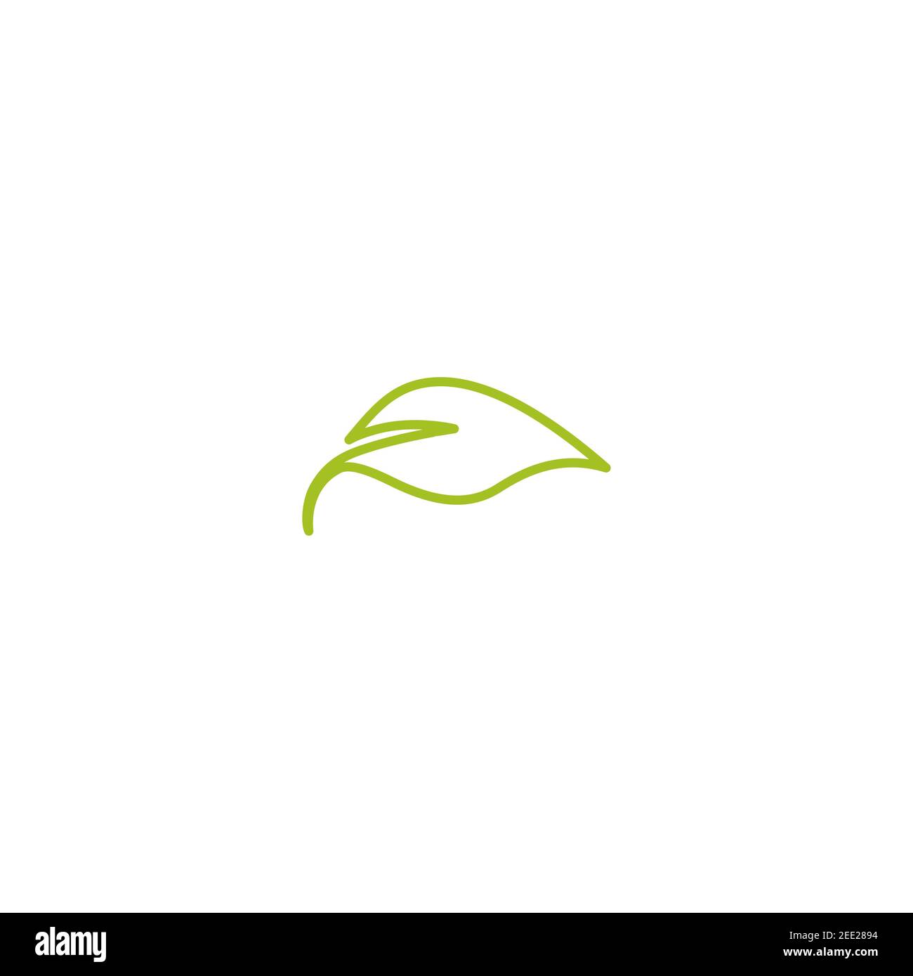 Curved leaf Stock Vector Images - Alamy