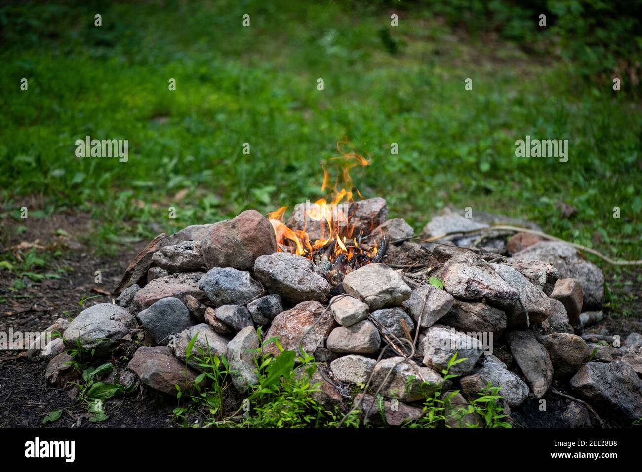 A perfect campfire Stock Photo - Alamy
