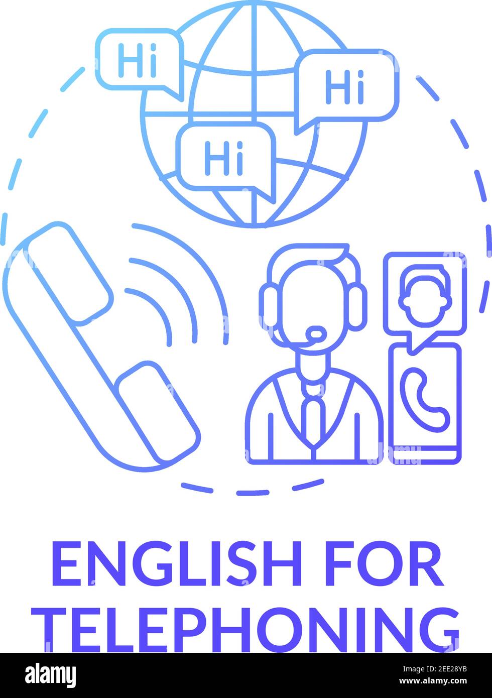 Telephoning Stock Vector Images - Alamy