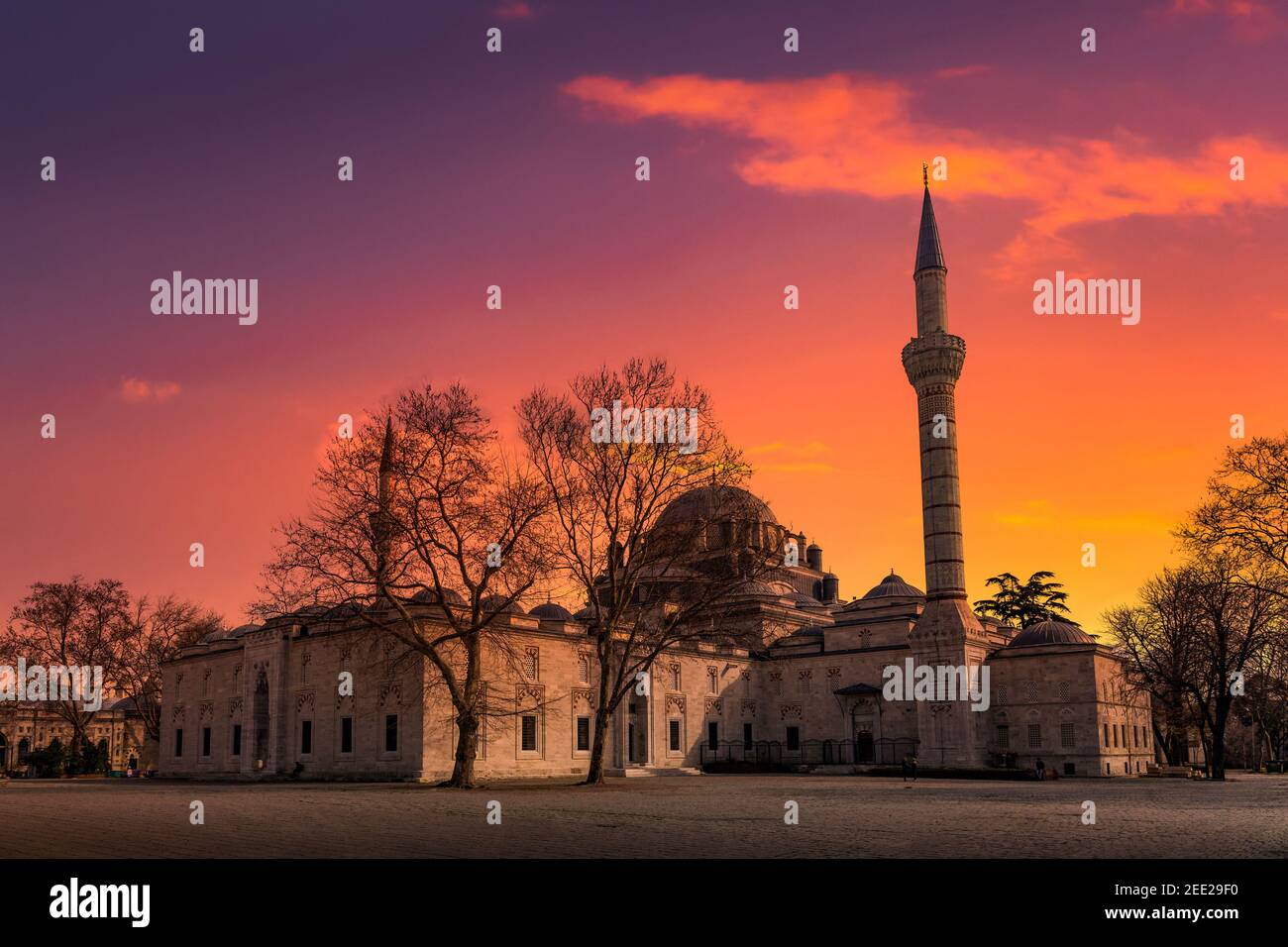 Bayezid Mosque on a sunset. Istanbul. Turkey Stock Photo - Alamy