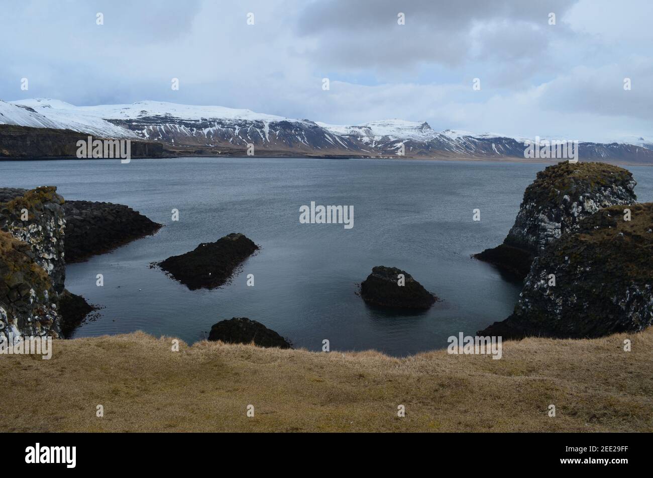 Stunning rocky look at the coast of rural Iceland Stock Photo - Alamy