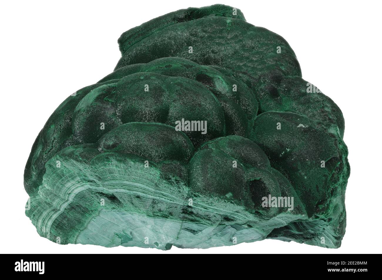 malachite from Guangdong, China isolated on white background Stock ...