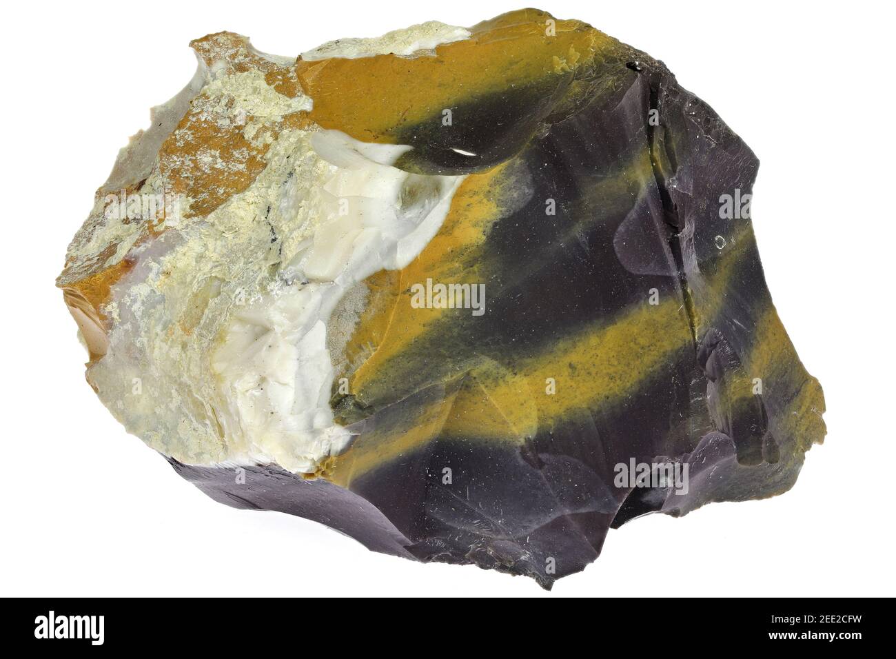 mookaite from Australia isolated on white background Stock Photo - Alamy