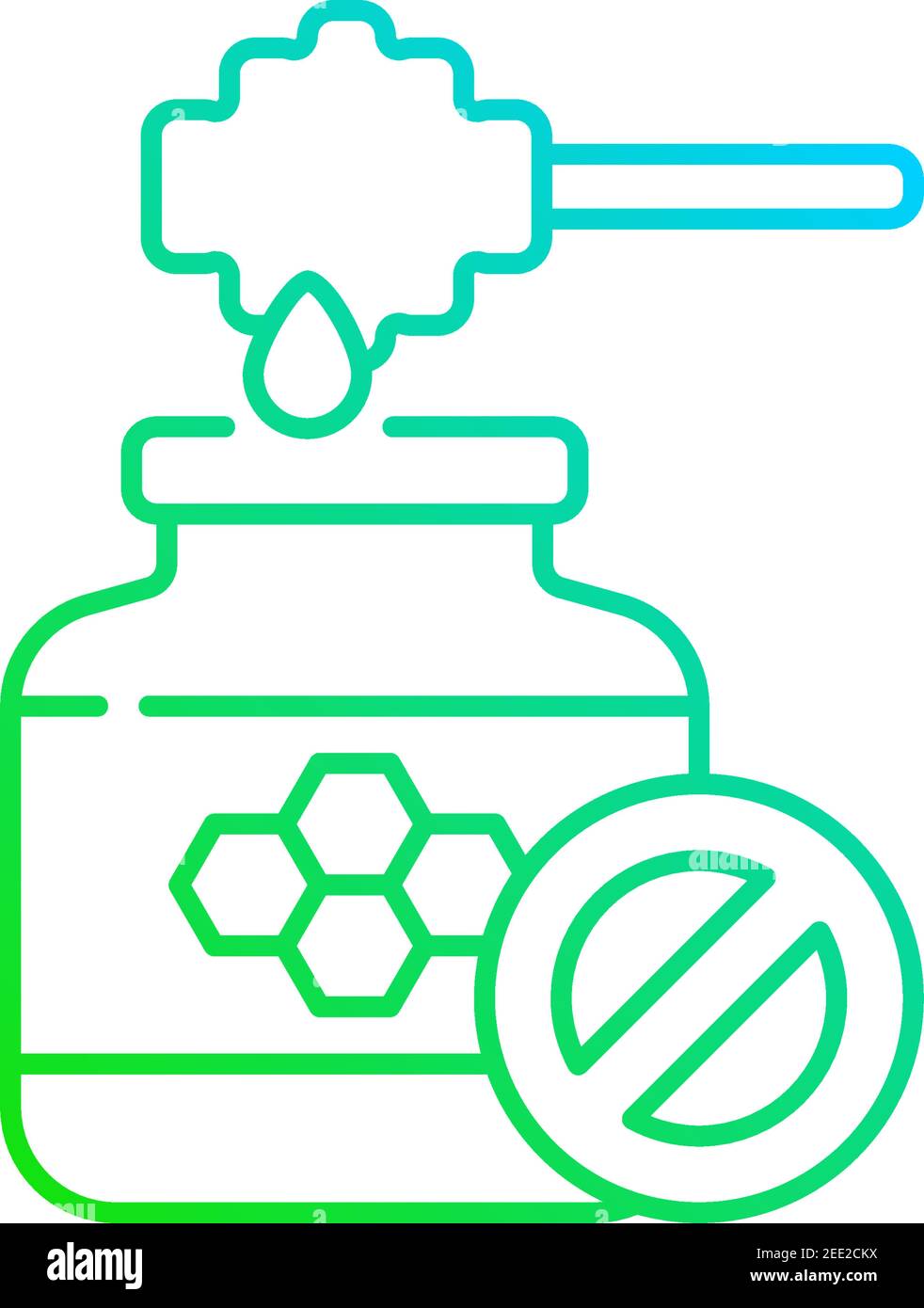 Honey free gradient linear vector icon Stock Vector Image & Art - Alamy