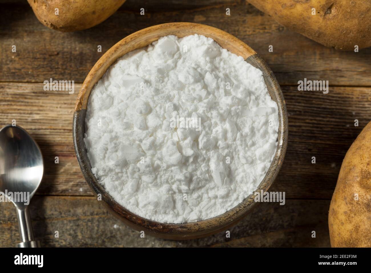 Organic White Potato Starch in a Bowl for Cooking Stock Photo - Alamy