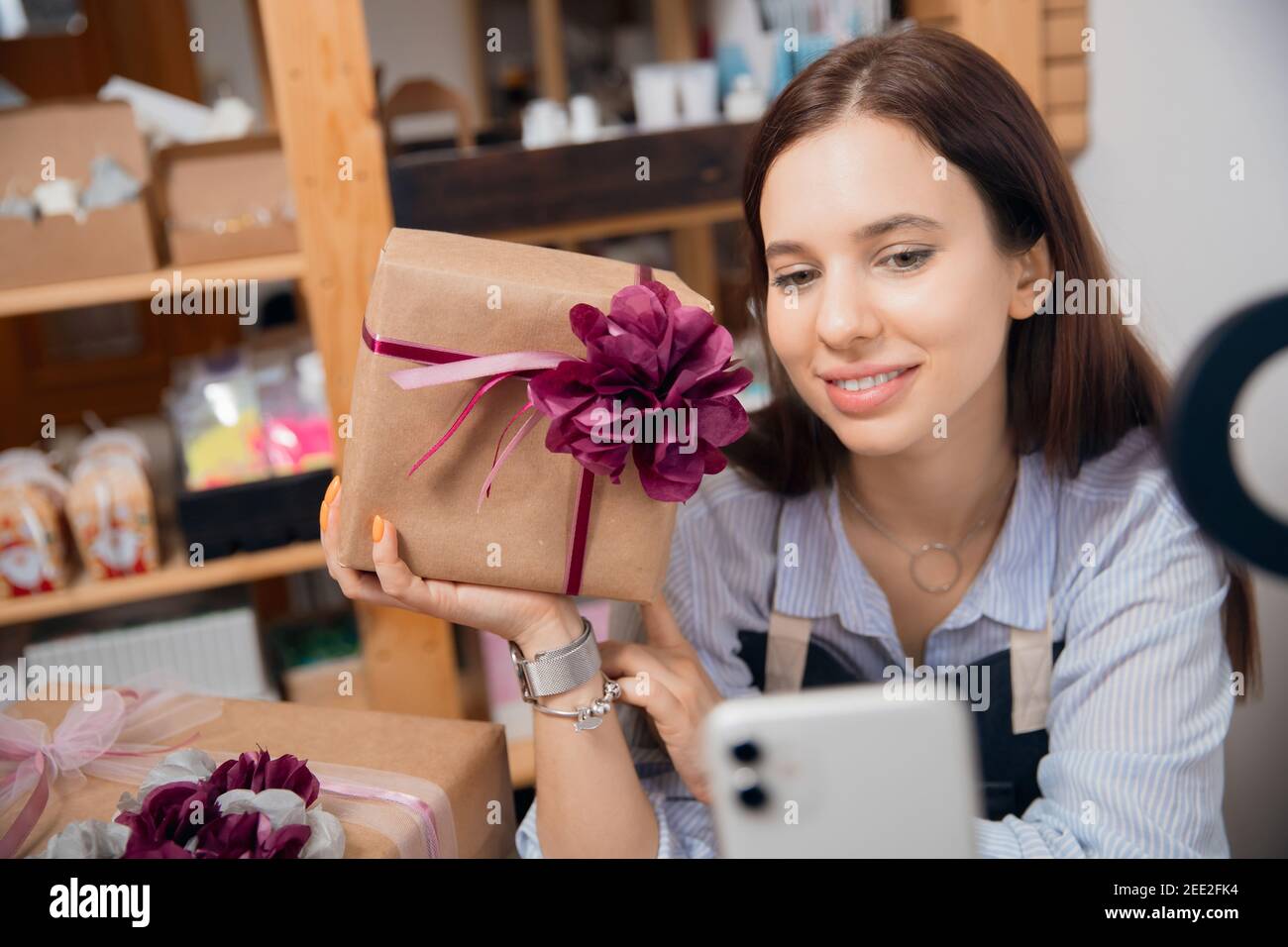 Stream christmas craft paper box hi-res stock photography and images ...