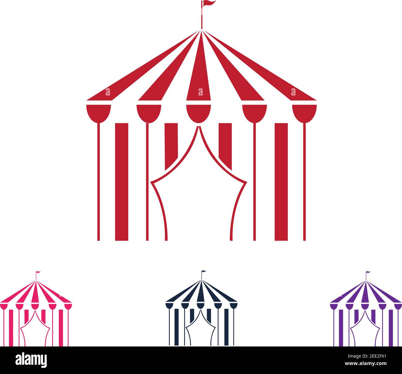 Circus vector illustration design logo emblems template Stock Vector ...